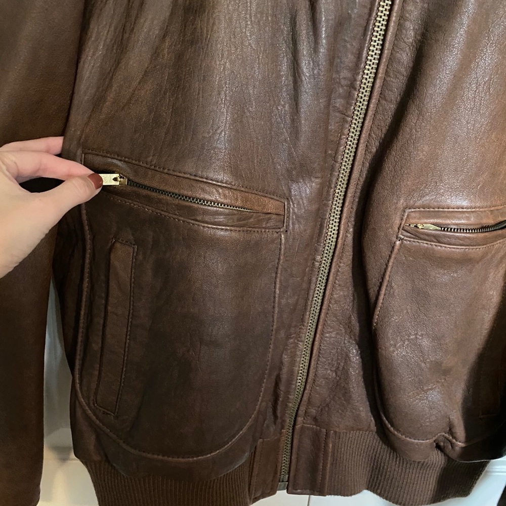 Scully Lambskin Leather Bomber Jacket - Gem